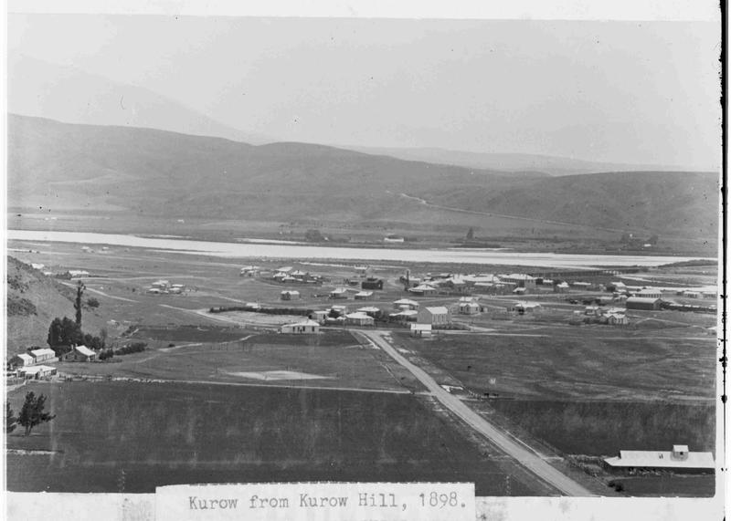 Kurow From Kurow Hill 1898 and Waitaki River. - Culture Waitaki