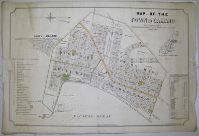 Map of the Town of Oamaru 1879 - Culture Waitaki