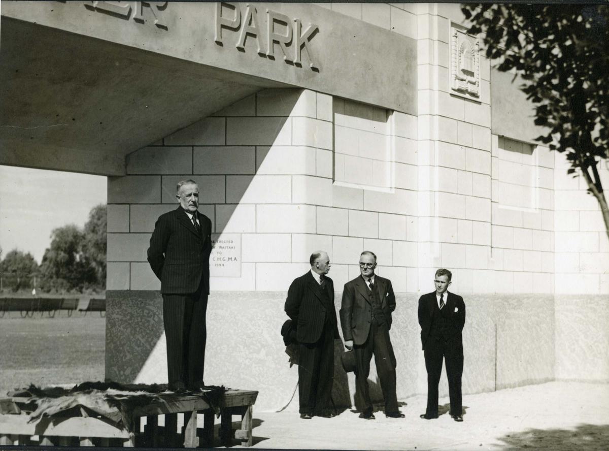 Frank Milner. Opening Milner Park, Waitaki Boys High School - Culture ...